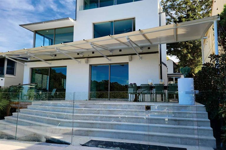 Cantilevered outdoor awnings | Huge range. Fixed and retractable.